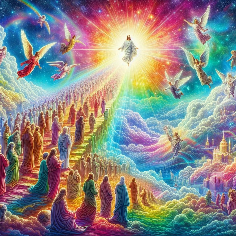 Beautiful Psychedelic Rainbow Bridges to Heaven - Etsy