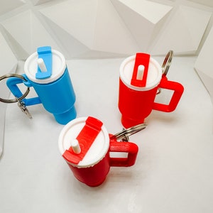Mini Stanley Inspired Tumbler Keychain, With Storage, Travel Pill ...