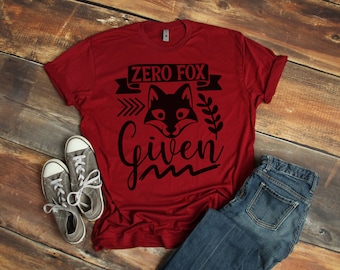 Women's Zero Fox Given Funny T-shirt - Etsy