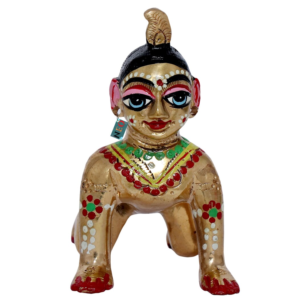 Radha Rani Hand Printed Idol I Goddess Kishori Balpan Color Statue I ...