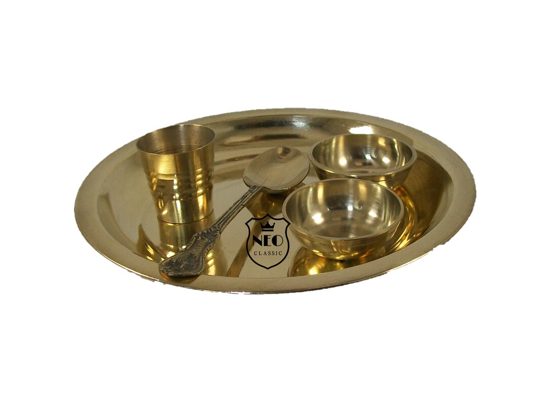 Laddu Gopal Bhog Thali Set,bhog Bartan for Puja/bhog for Mandir 1 Set ...