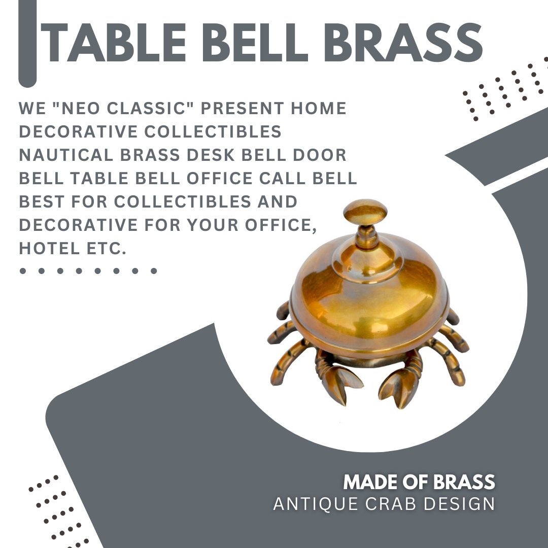 Desk Bell Front Desk Retail Counter Store Bell Call Ringer I Nautical ...