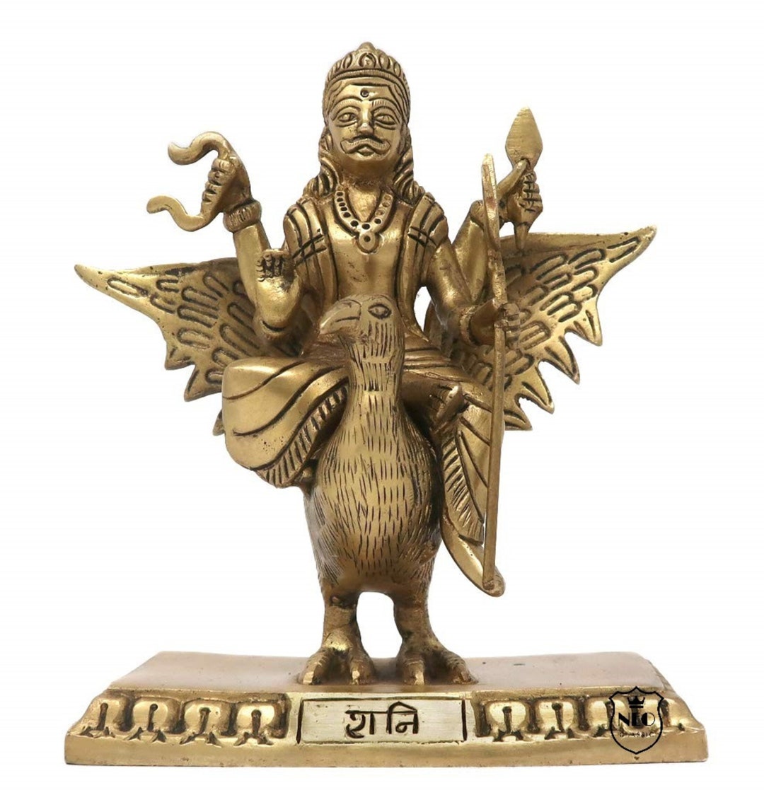 Neo Classic Decorative God Shani Dev Idol Statue Puja Murti for Home ...
