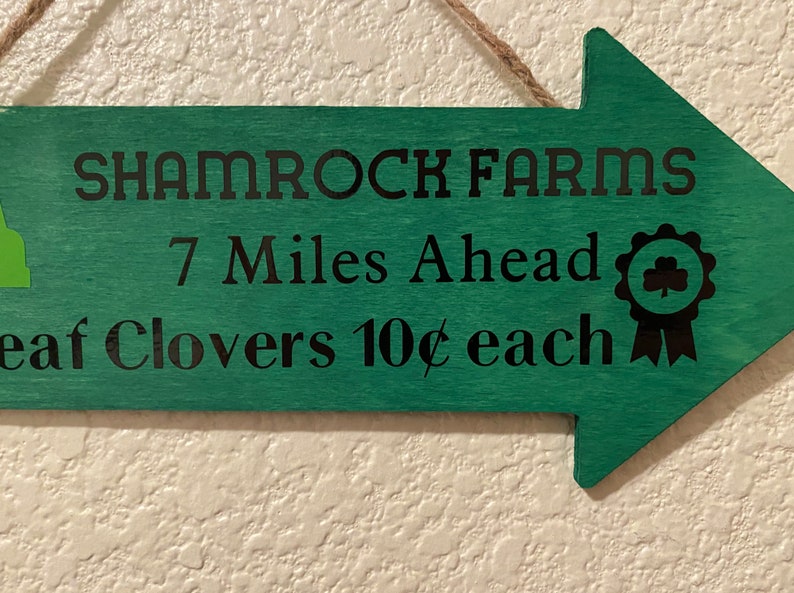 Shamrock Farms Wood Sign St. Patrick's Day Handmade - Etsy