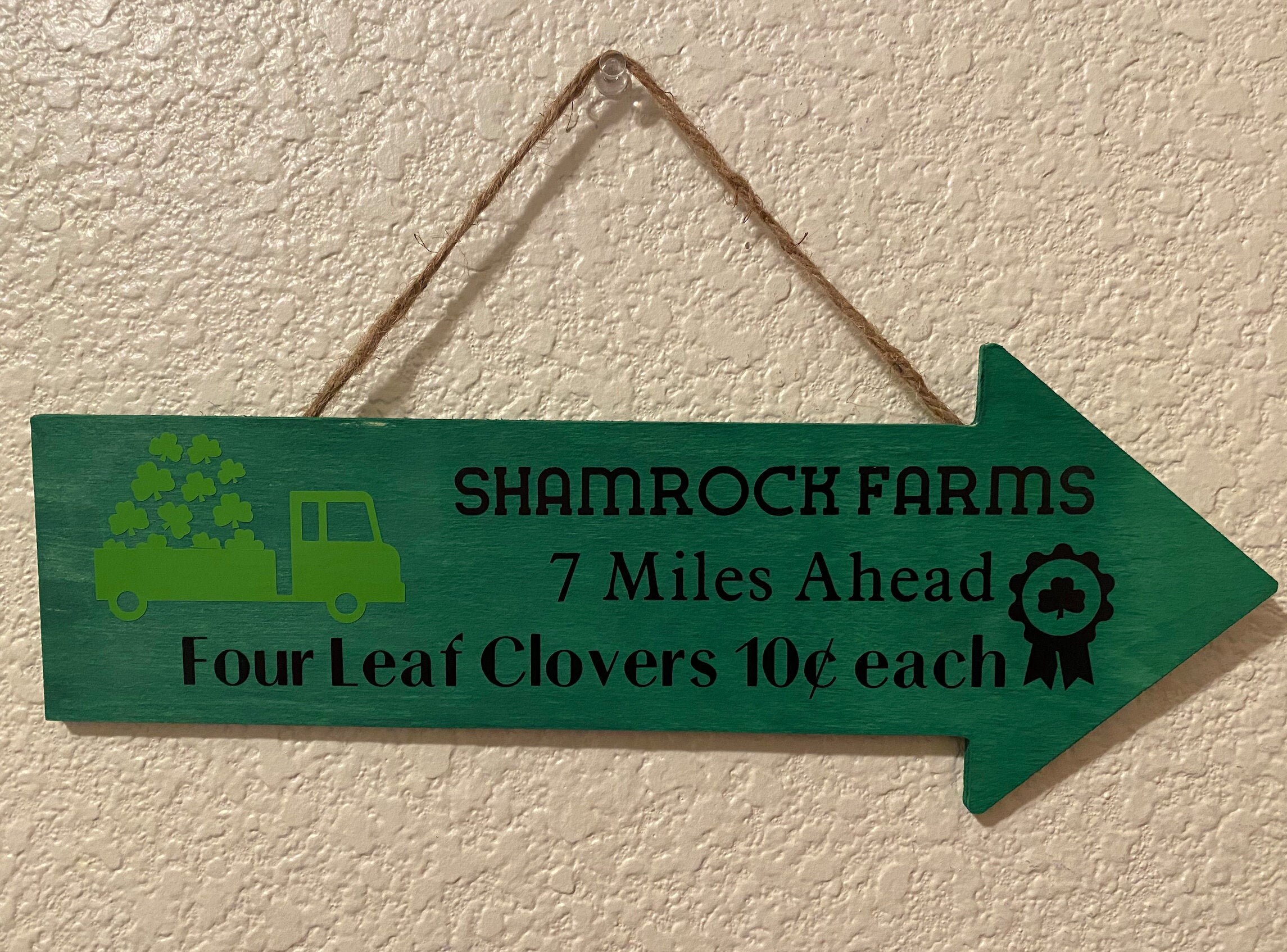Shamrock Farms Wood Sign St. Patrick's Day Handmade - Etsy