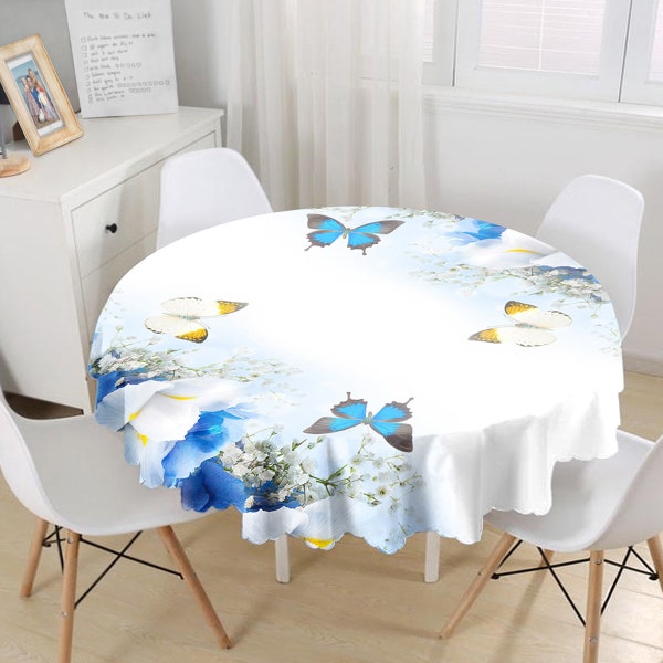 Butterfly Round Tablecloth - Etsy