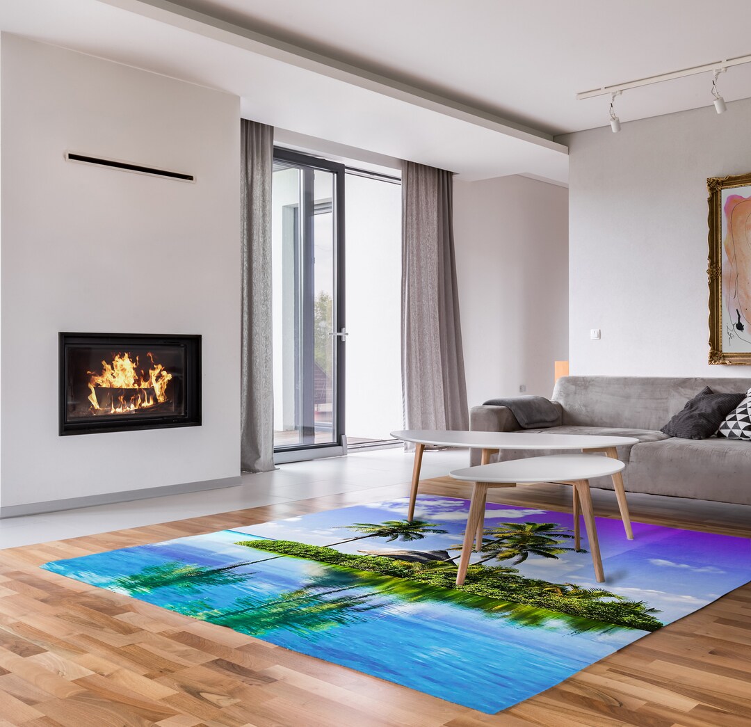 Personalized 3D Printed Rug/carpet Living Room Vivid Colors Handmade ...