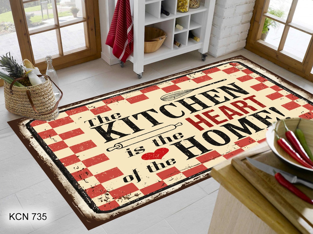 Printed Kitchen Rug|printed Kitchen Carpet|handmade Kitchen Rug|special ...