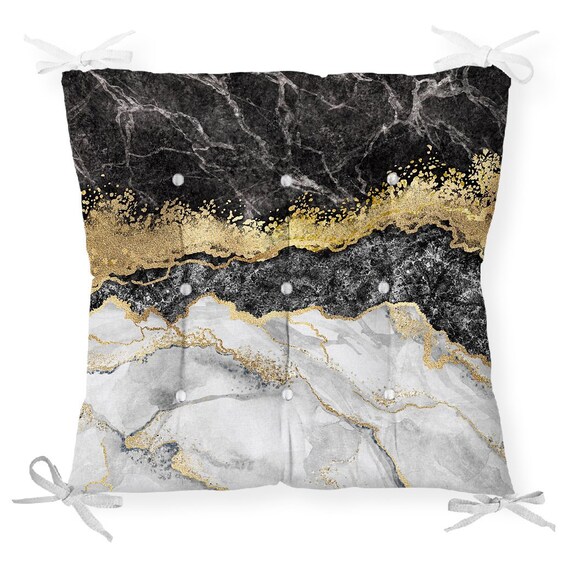 Marble Chair Cushionchair Pads With Tiessquare Seat - Etsy