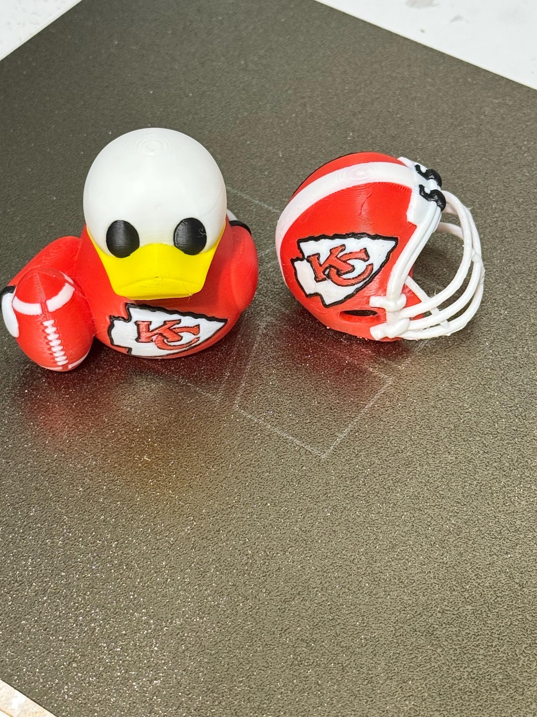 3D Printed Kansas City Chiefs Duck - Removable Helmet - NFL Team - Etsy