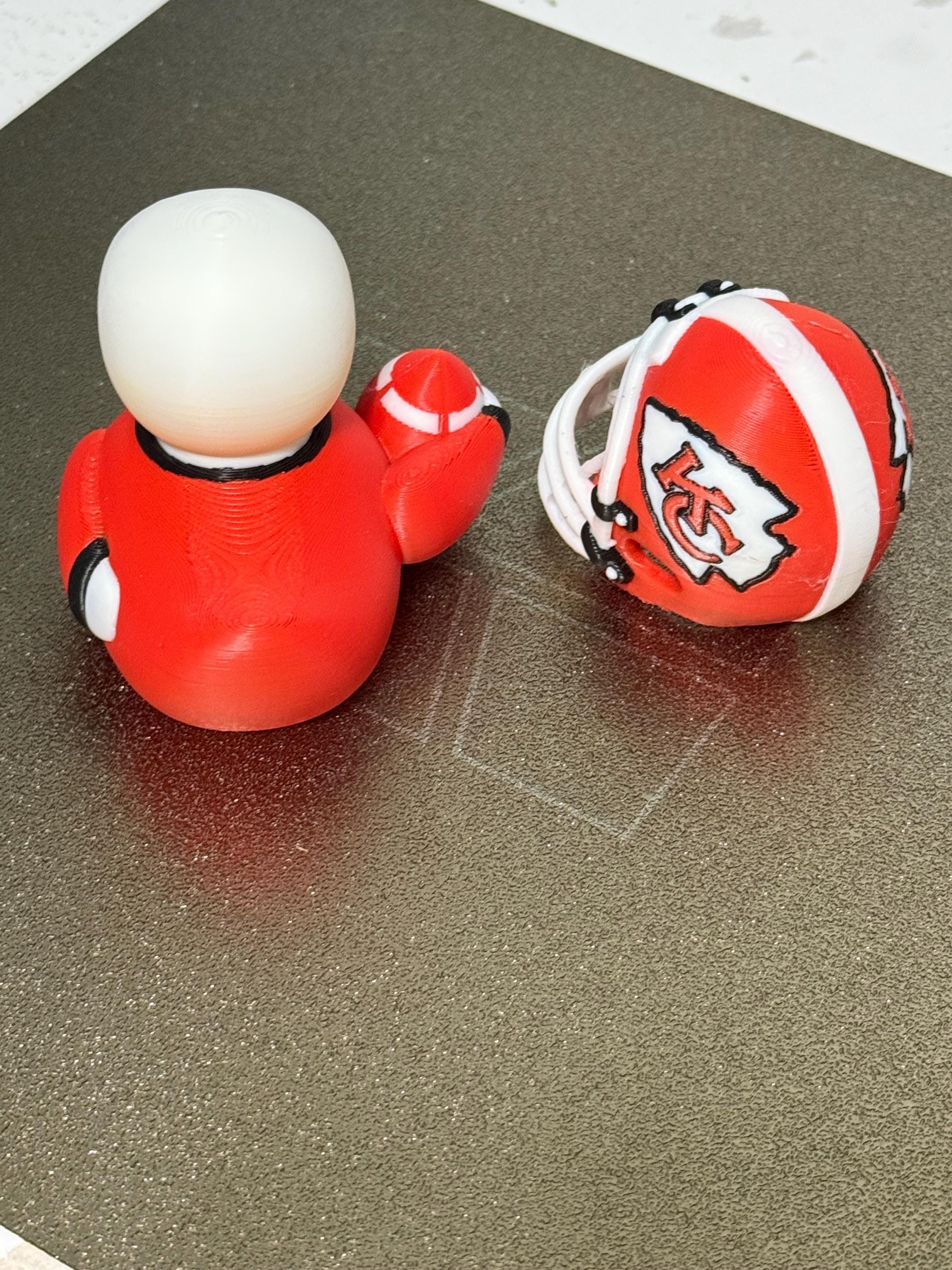 3D Printed Kansas City Chiefs Duck - Removable Helmet - NFL Team - Etsy