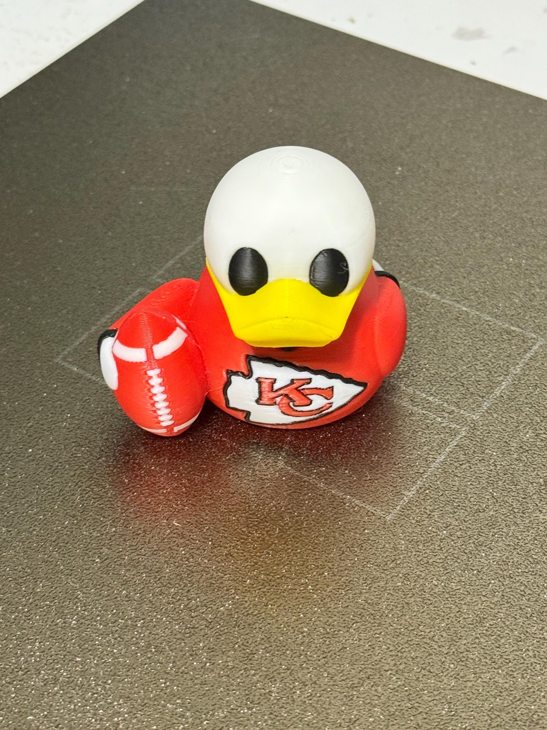 3D Printed Kansas City Chiefs Duck - Removable Helmet - NFL Team - Etsy