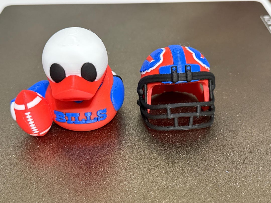 3D Printed Buffalo Bills Duck - Removable Helmet - NFL Team - Etsy