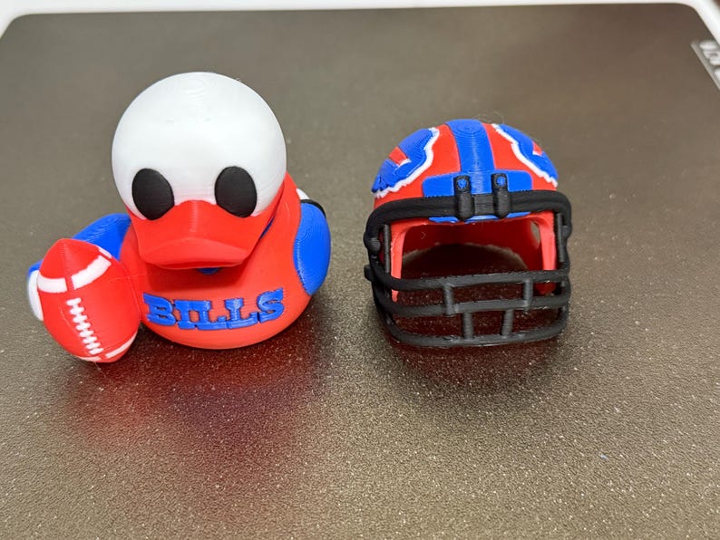 3D Printed Buffalo Bills Duck - Removable Helmet - NFL Team - Etsy