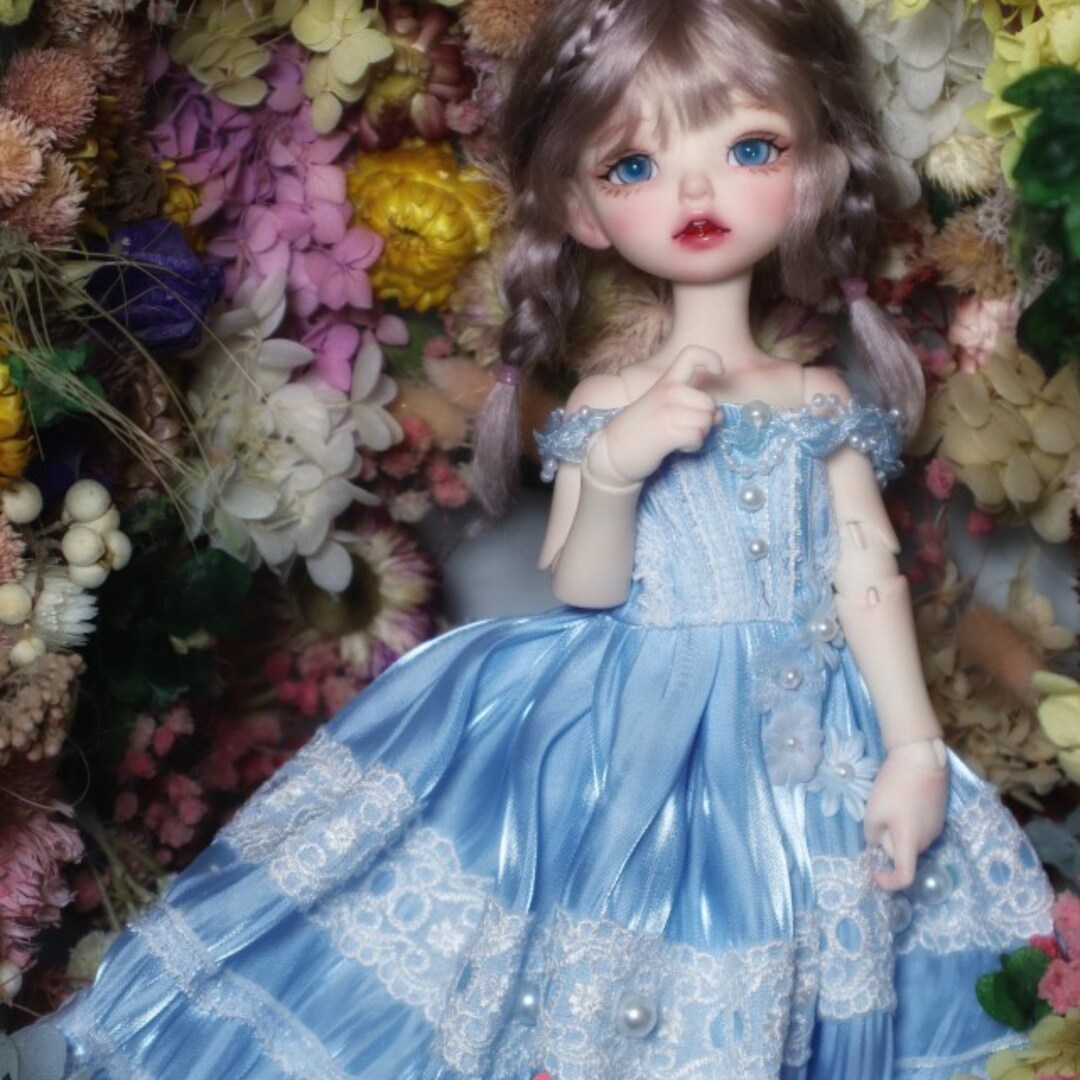 Custom 3 Color Doll Clothes 1/3 1/4 1/6 1/8 1/12 BJD Dress for Ob11 ...