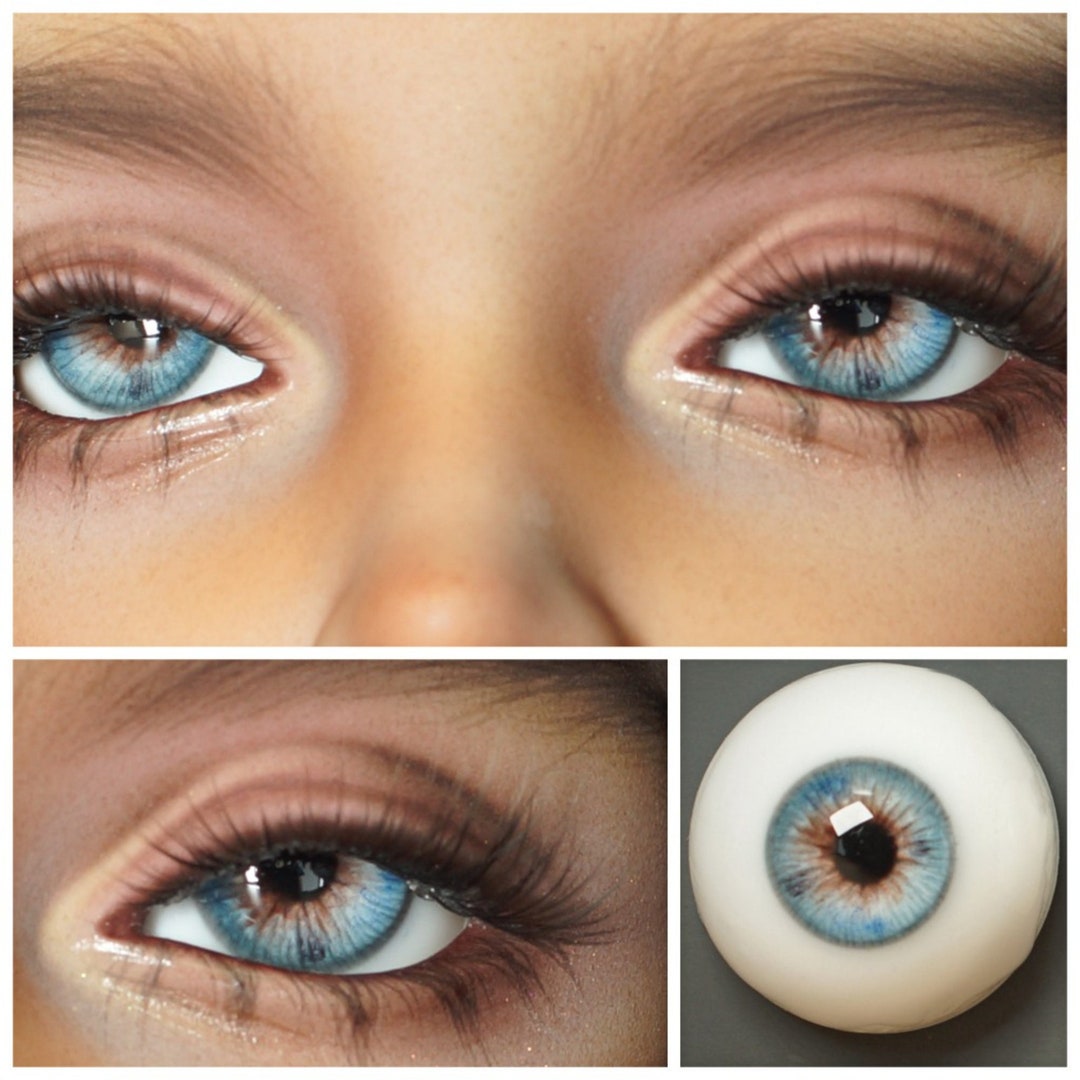 Grey-blue Handmade Realistic Doll Bjd Toy Doll Resin Eyes 10mm 12mm 14mm 16mm 18mm Small Iris - Etsy