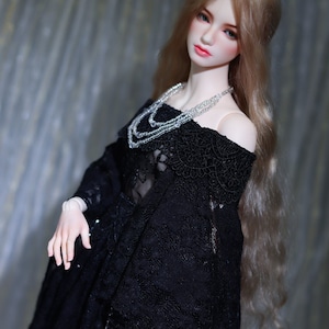 Vintage Lace Doll Dress Wedding Dress 1/3 1/4 1/6 Big Girl BJD Clothes ...