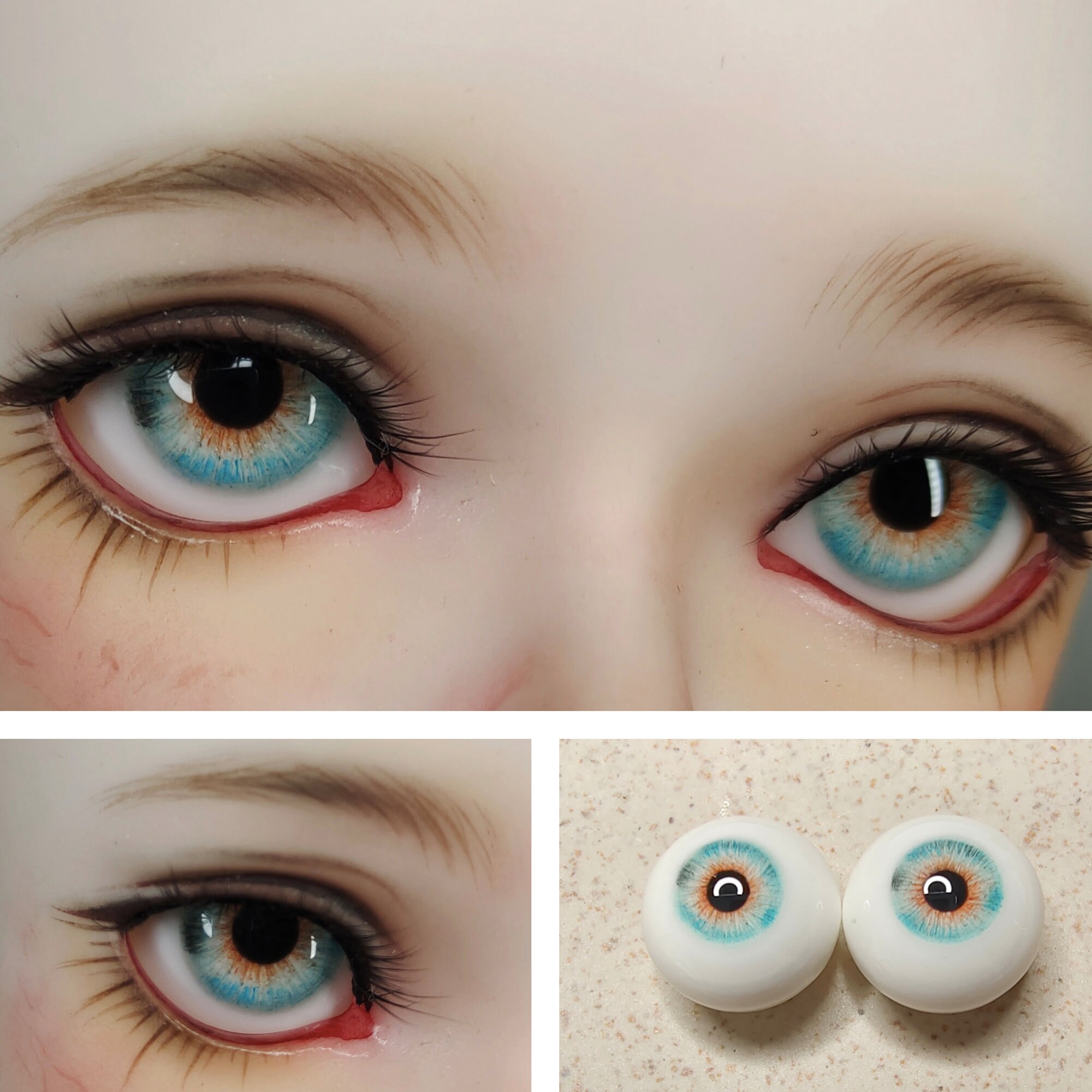4 Colors Realistic Doll Eyes/safety Eyes/bjd Eyes/resin | Etsy