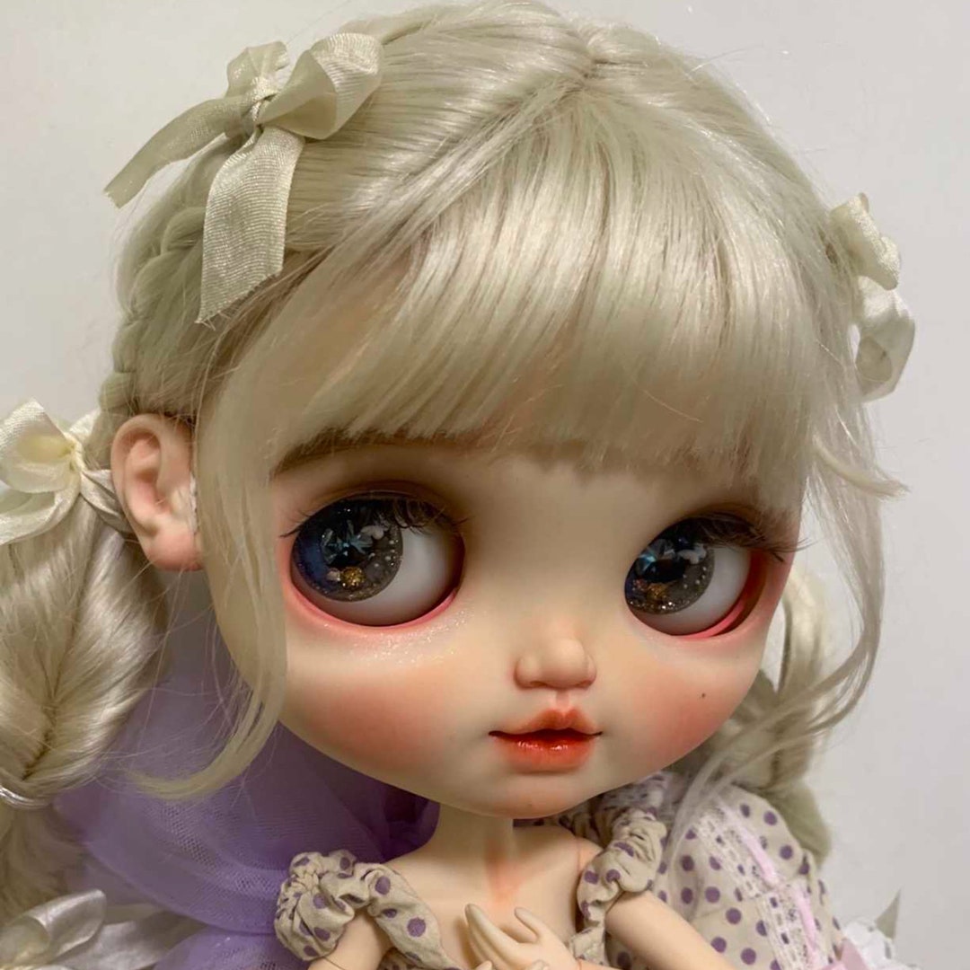 Blue Crystal Blythe Eye Chips With Swarovski Crystal /blythe Eyechips/doll Eyes /craft Eyes ...