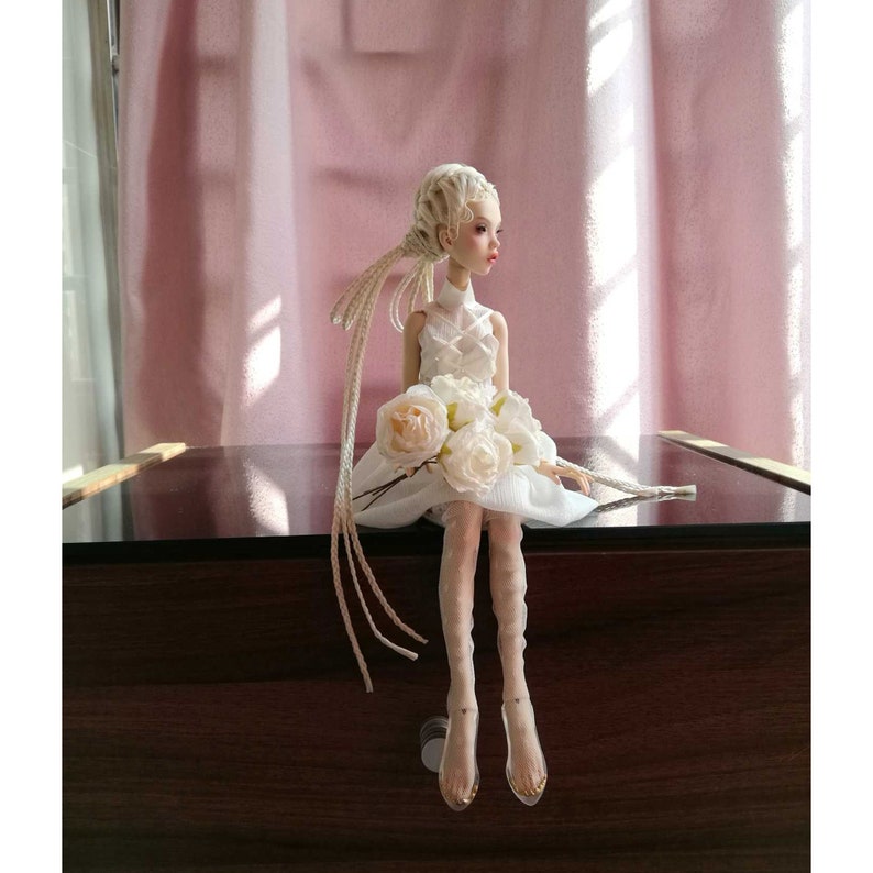 Popovy Sister Wig,white Black Gold Brown Bjd Doll Wig Hair - Etsy