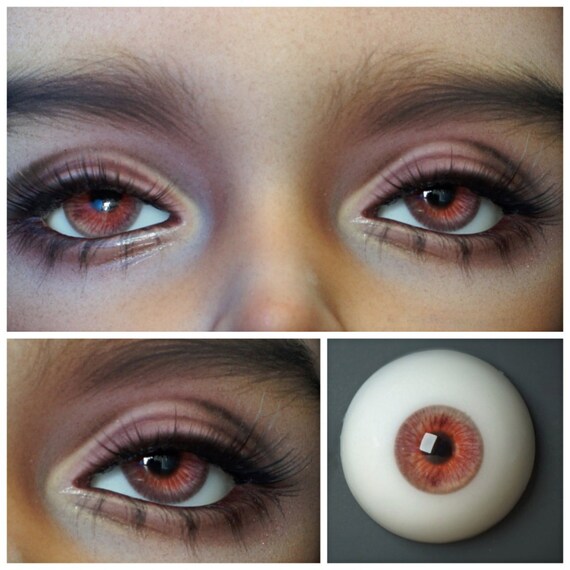 Red Handmade Realistic Doll Bjd Toy Doll Resin Eyes 10mm 12mm - Etsy