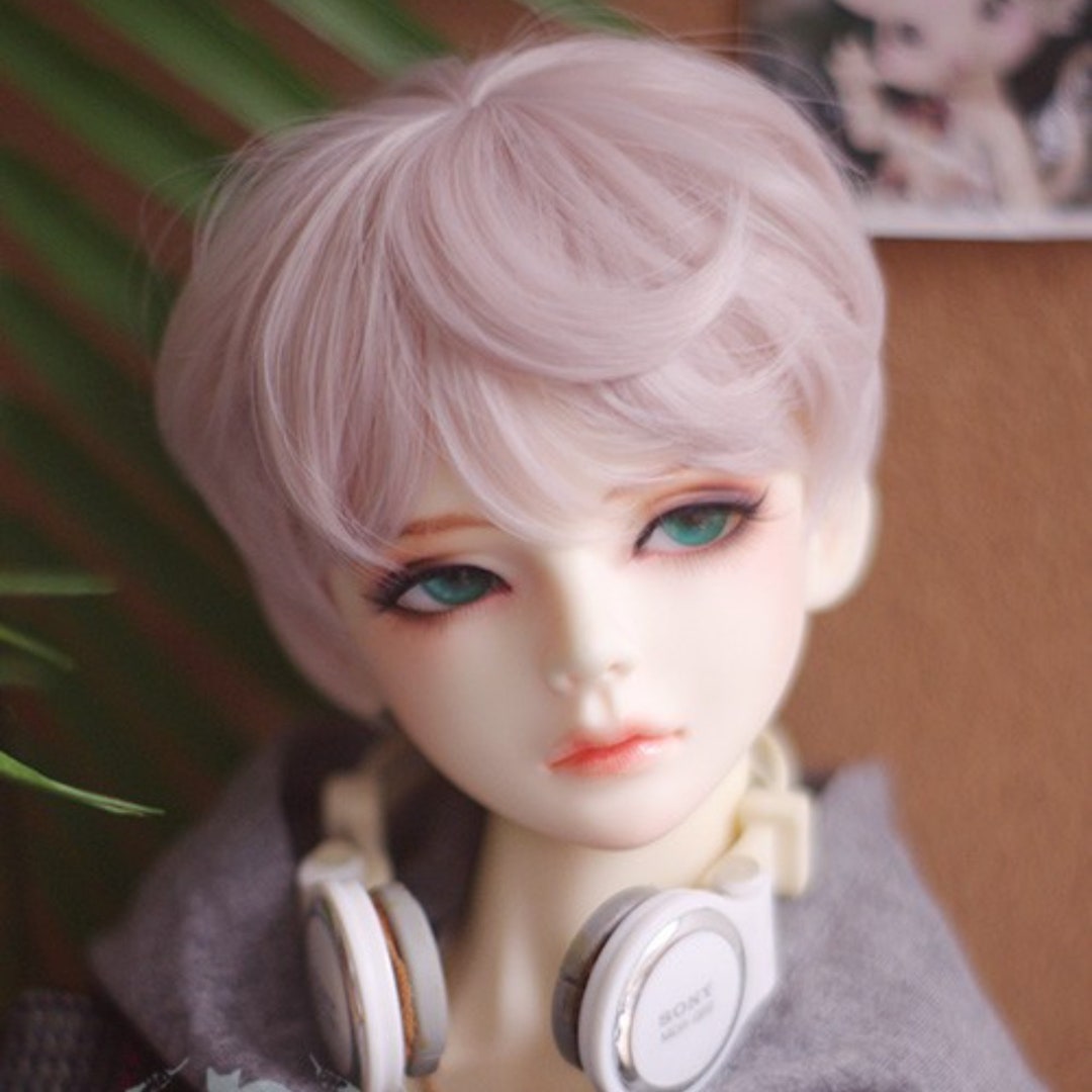 BJD Doll Wig: Short Hair, Gold, Pink, Grey, White, Purple, Brown - Etsy UK