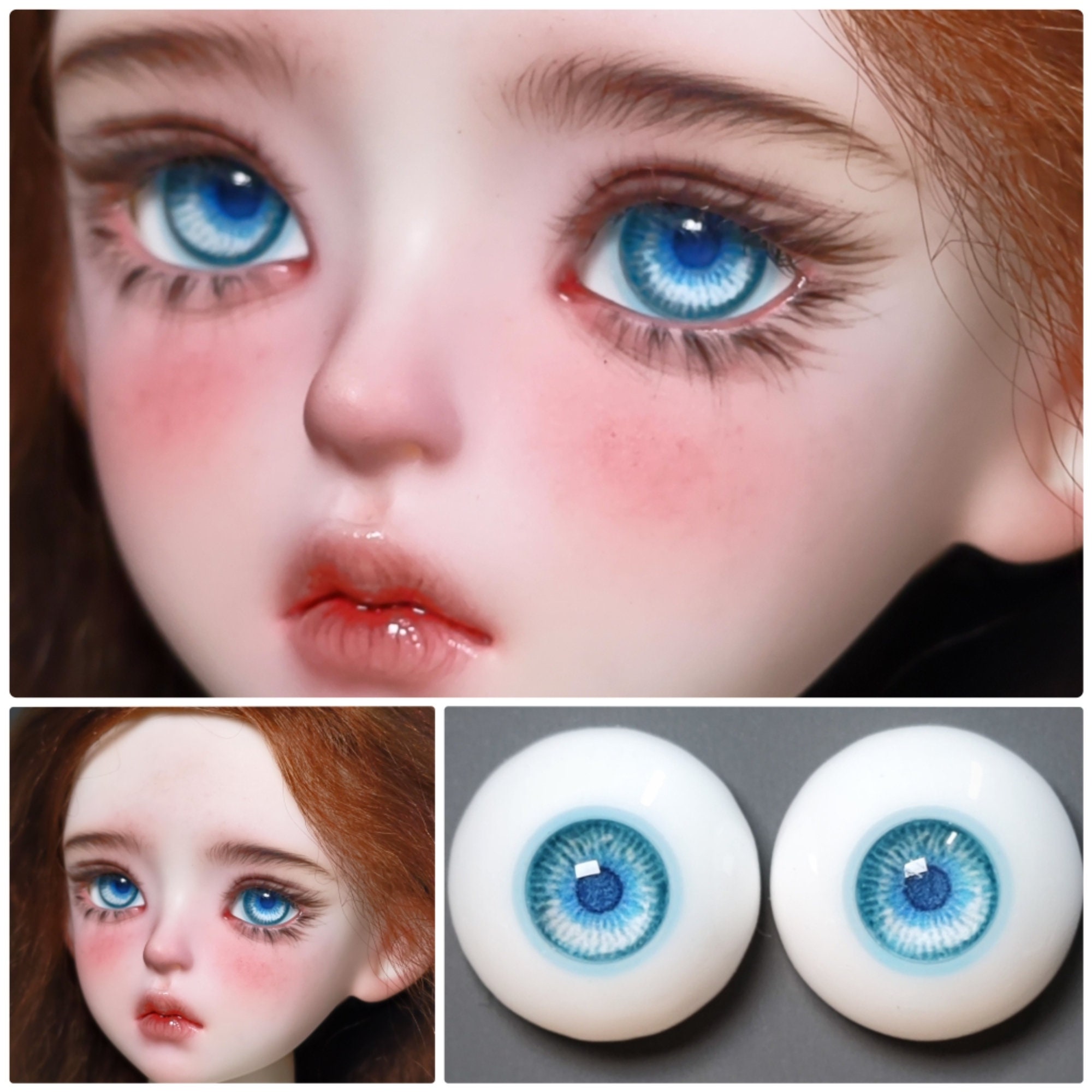 Cosplay Blue Resin Doll Eyes, Realistic Safety Eyes (10mm-18mm) - Etsy