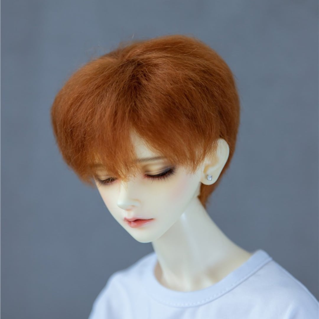 Carrot Brown Mohair 1/3 1/4 1/6 BJD Wig 8-9 7-8 6-7 for Sd Soom Doll ...