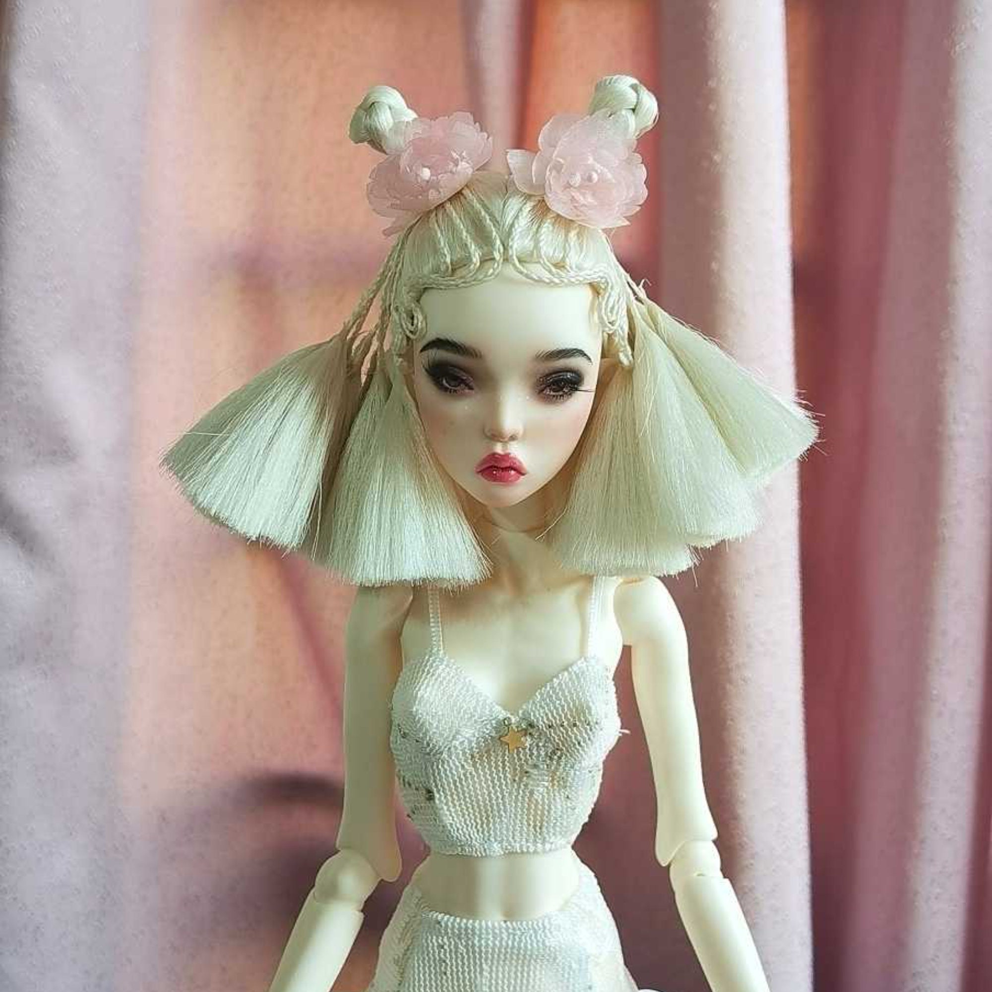 Mohair Popovy Sisters Wig Bjd Doll Wig Hair - Etsy