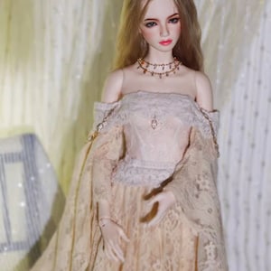 Customized Long Doll Dress Bjd Clothes for 1/3 1/4 1/6 65cm Blythe ...