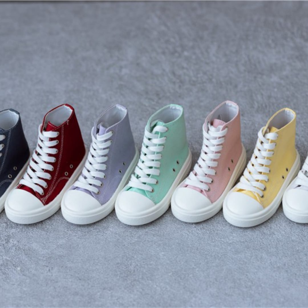 BJD Smart Doll Shoes, Canvas High Tops 1/3 1/4 1/6 Shoes, SD13 MSD SD17 ...