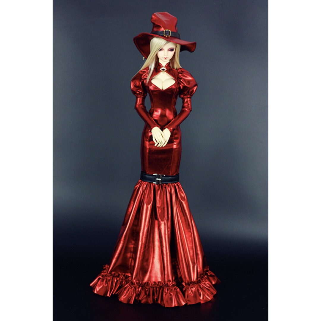 Scarlet Witch Bjd Dress 1/4 1/3 Bjd Clothes Doll Dress for Msd/sdgr ...