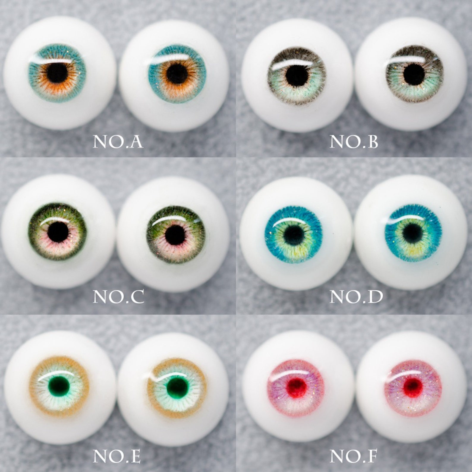 6 Colors Doll Eyes Resin Eyes Safety Eyes for Dolls - Etsy