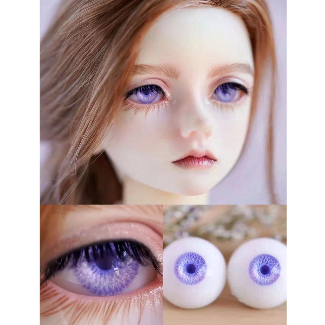 Purple Realistic Doll Eyes Resin Eyes,safety Eyes BJD Eyes 12mm 14mm ...