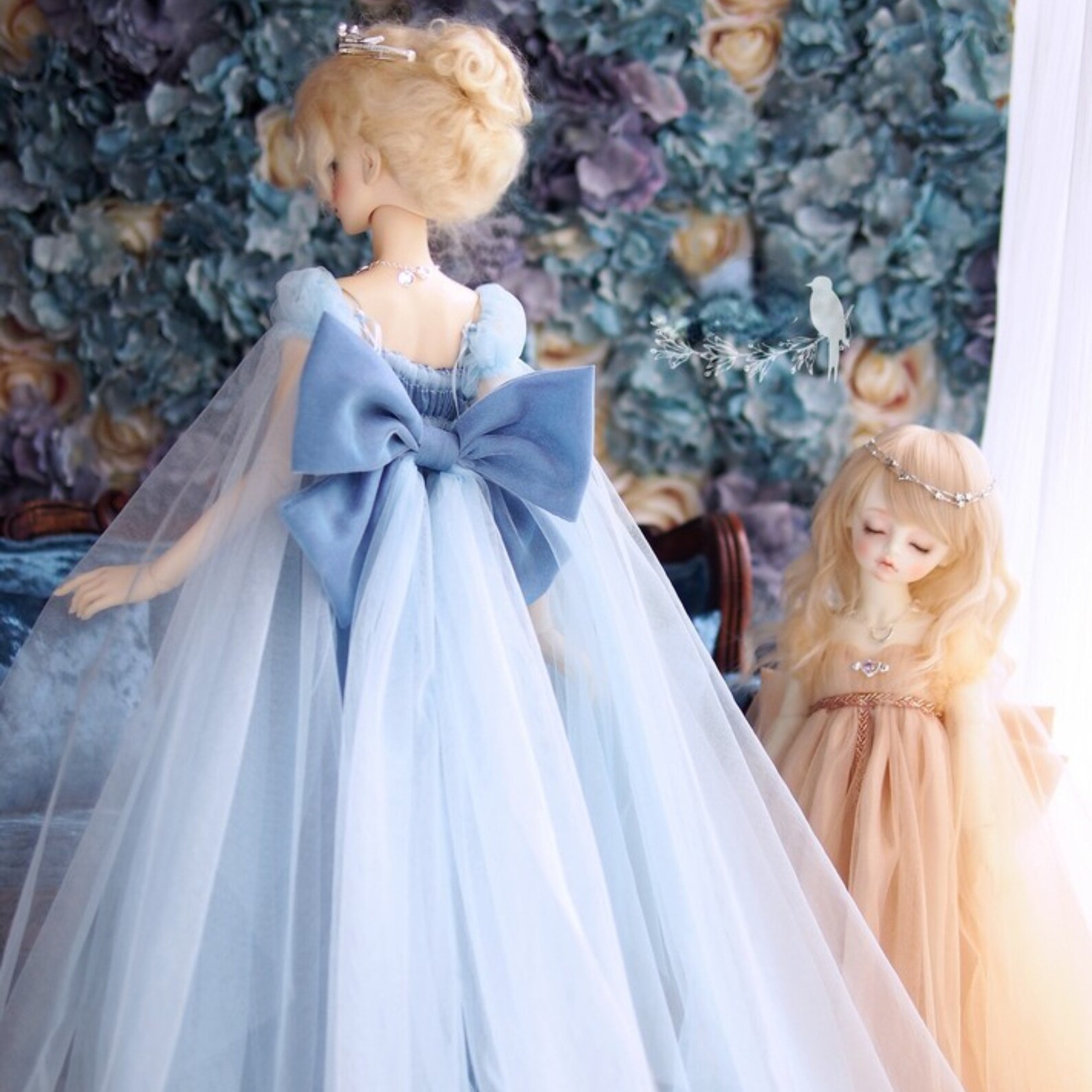 Blue White Beautiful Bjd Clothes Bjd Outfit 1/3 Bjd Girl Doll - Etsy