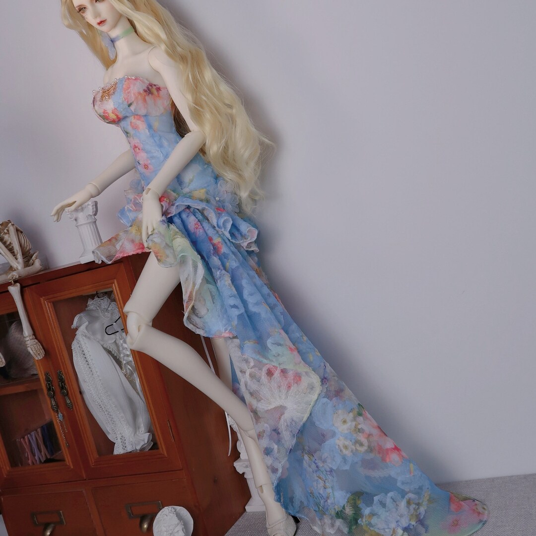 Beautiful Long Bjd Dress Doll Outfit 1/3 Bjd Girl Doll Clothes for Sdgr ...