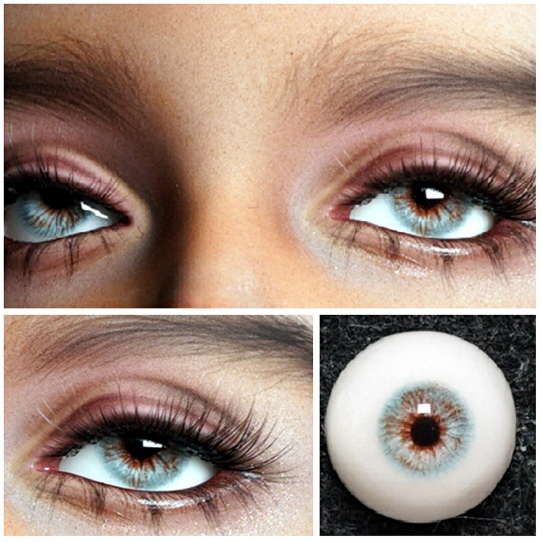 Blue Realistic Doll Eyes,1/3 1/4 1/6 BJD Eyes for Yosd/msd/sd13/sd17 ...