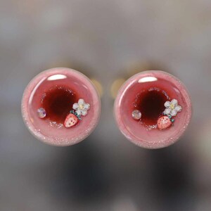 Pink Blythe Eye Chips Handmade Blythe Eyechips/realistic Doll Eyes/craft Eyes/resin Eyes/blythe ...