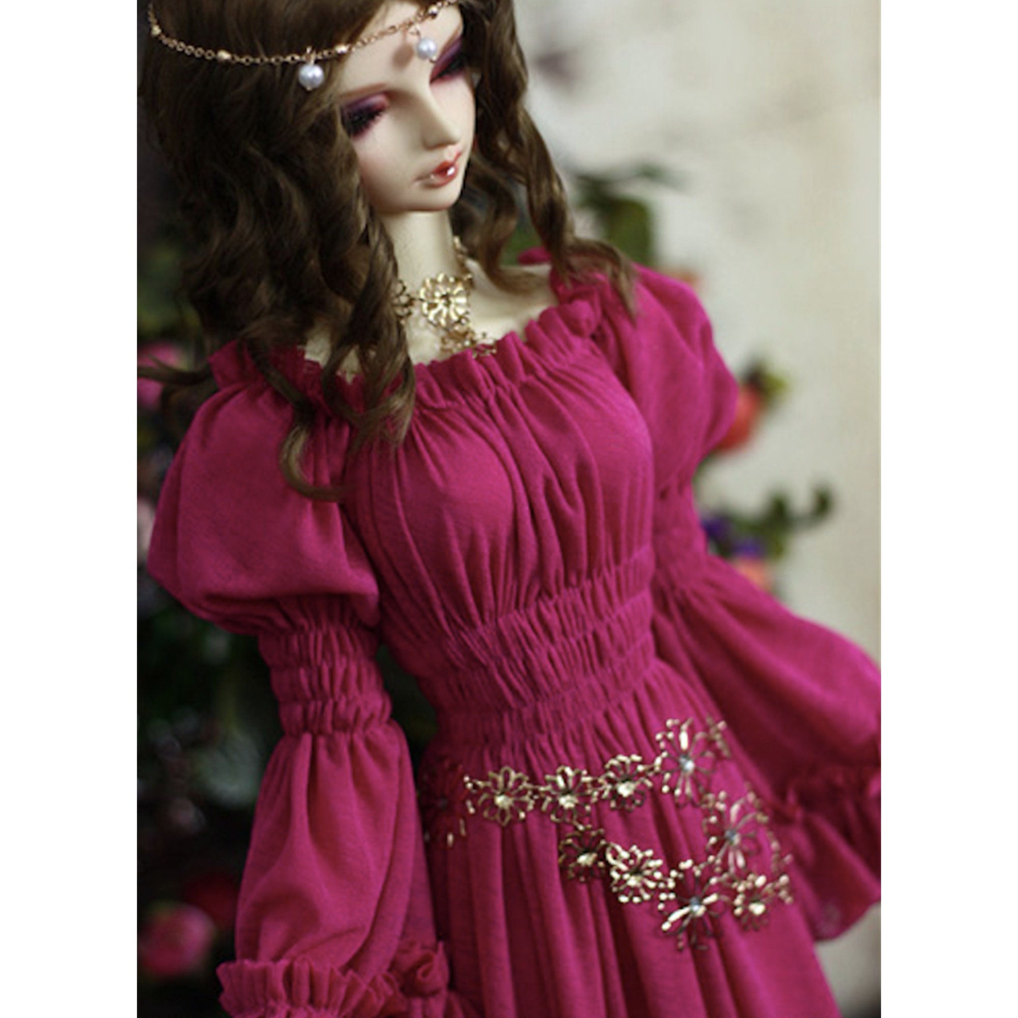 Vintage Long Bjd Dress 1/4 1/3 BJD Clothes Doll Dress for - Etsy