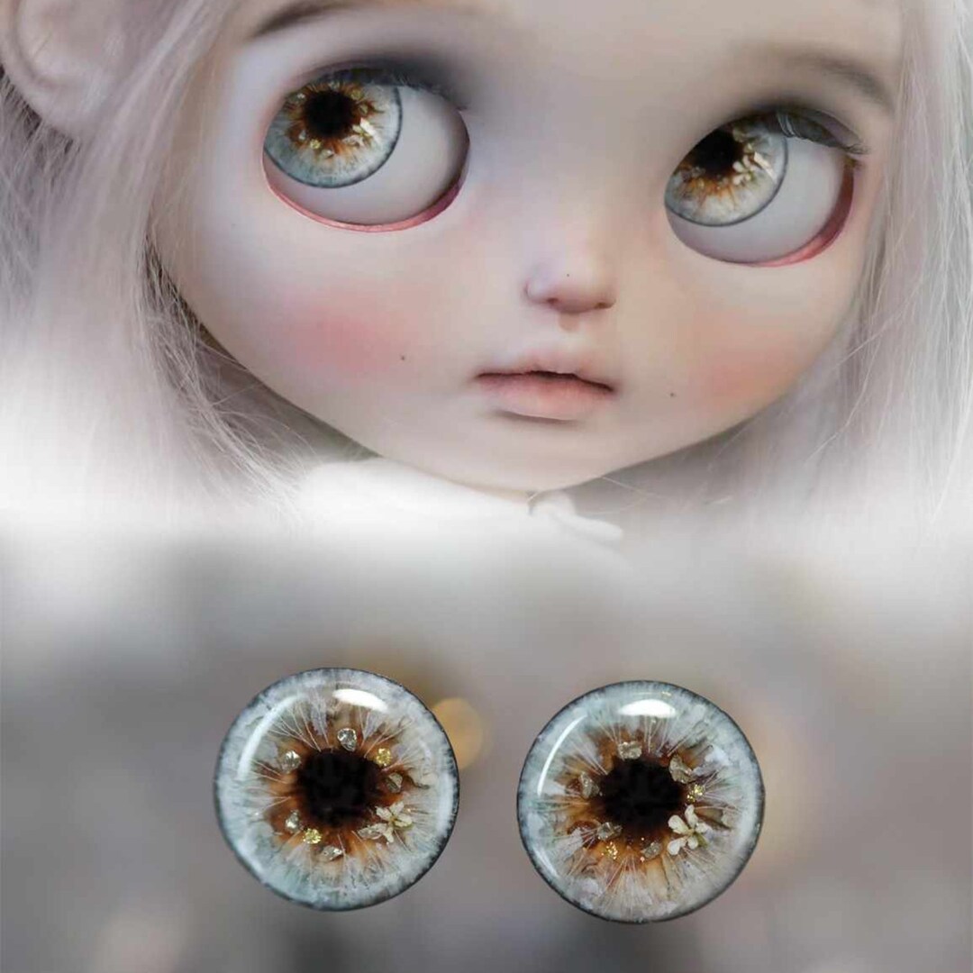 Crystal Eye/realistic Blythe Eyes/handmade Blythe Eye Chips With Swarovski Crystal/dimond Eye/uv ...