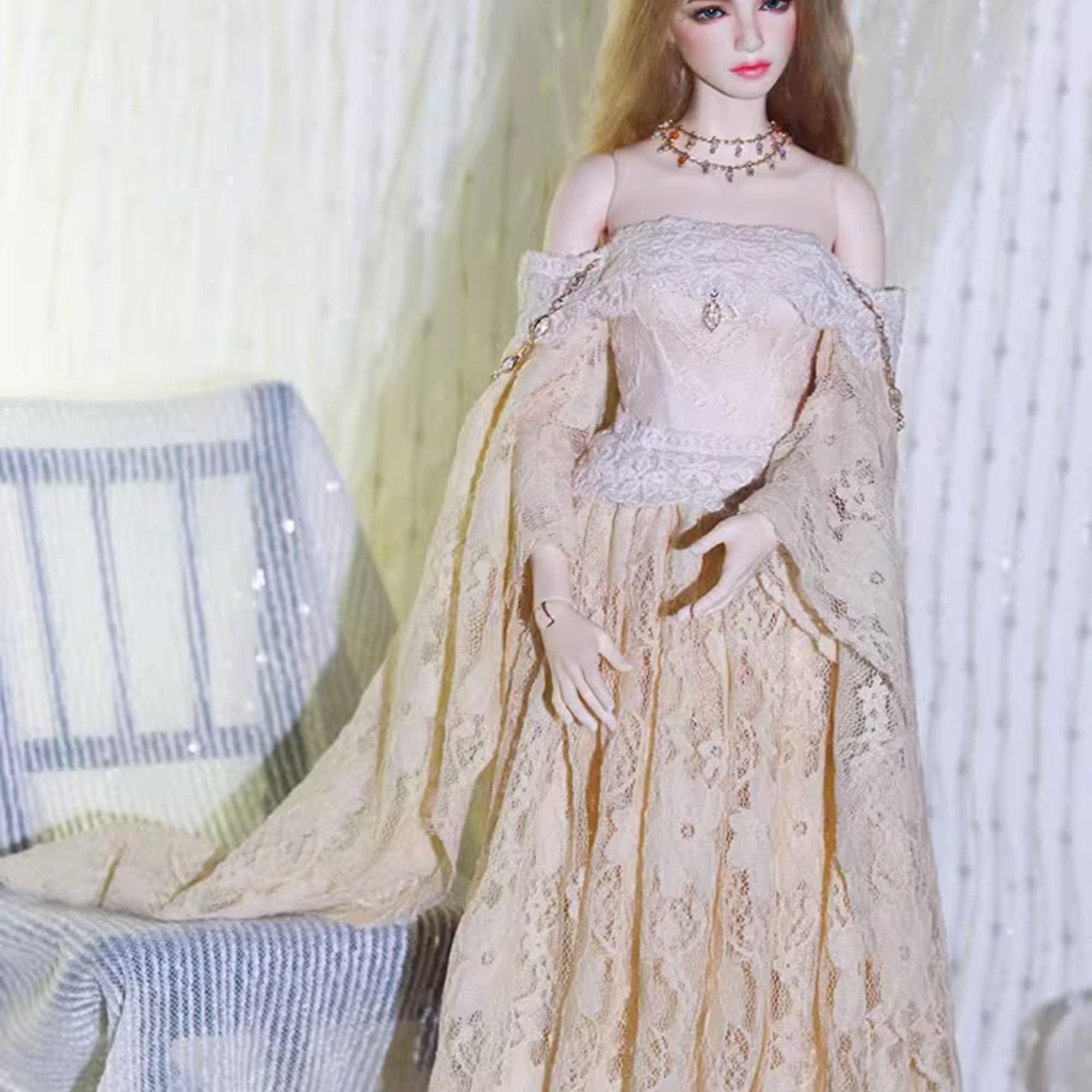 Custom Lace Doll Dress for 1/3, 1/4, 1/6 BJD Dolls - Etsy
