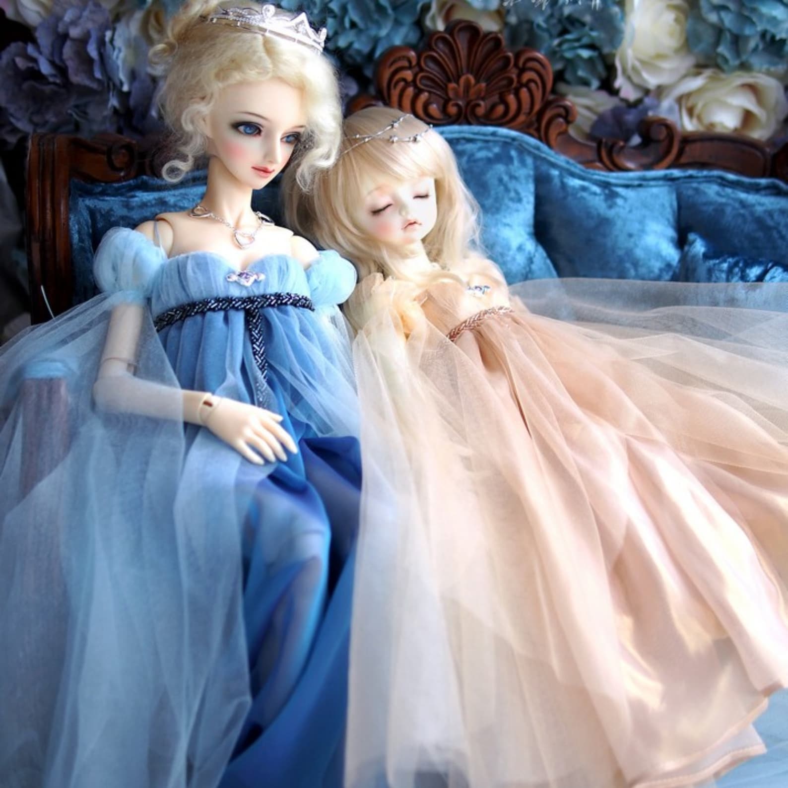 Blue White Beautiful Bjd Clothes Bjd Outfit 1/3 Bjd Girl Doll - Etsy