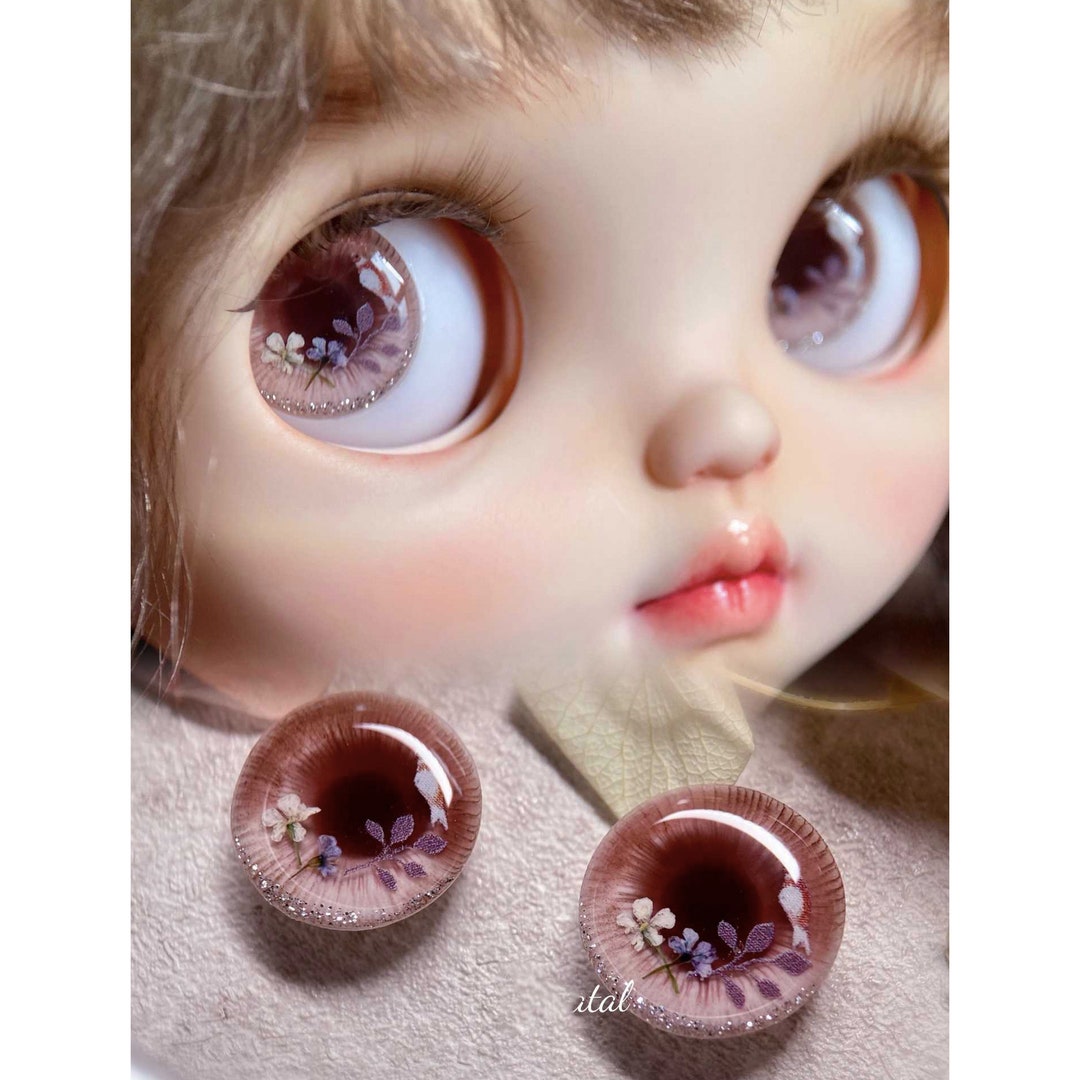 Realistic Blythe Eyes/handmade Blythe Eye Chips With Swarovski Crystal/dimond Eye/uv Resin Eye ...