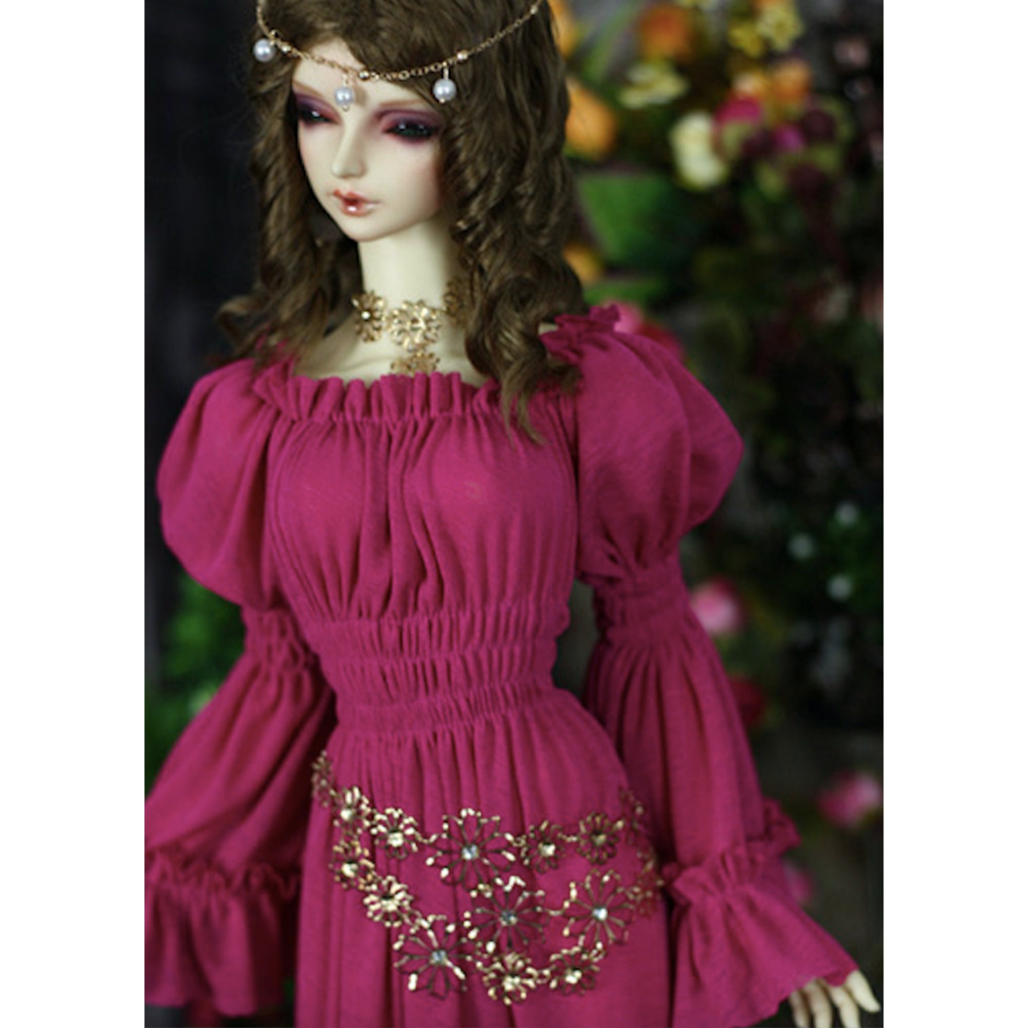 Vintage Long Bjd Dress 1/4 1/3 BJD Clothes Doll Dress for | Etsy