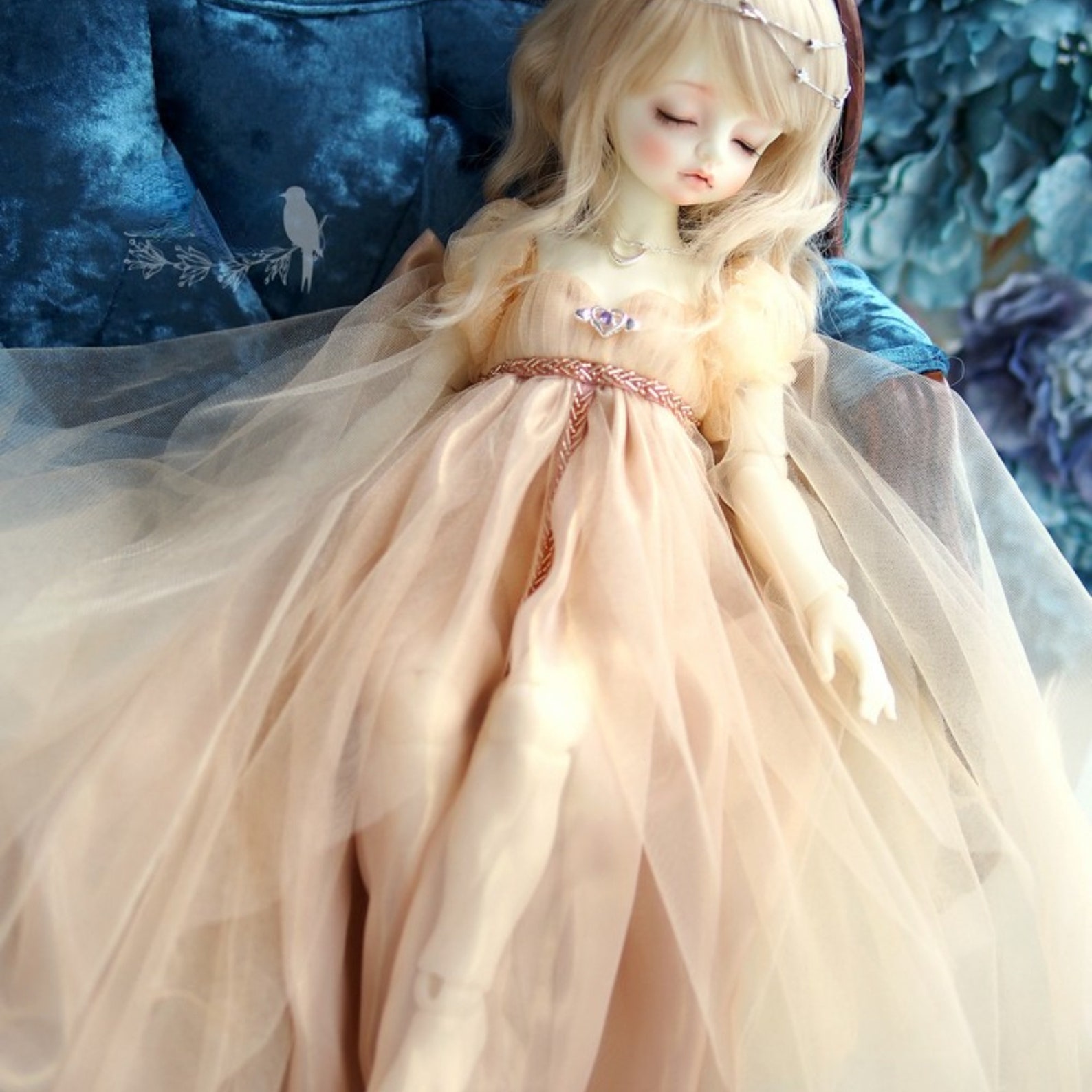 Blue White Beautiful Bjd Clothes Bjd Outfit 1/3 Bjd Girl Doll - Etsy