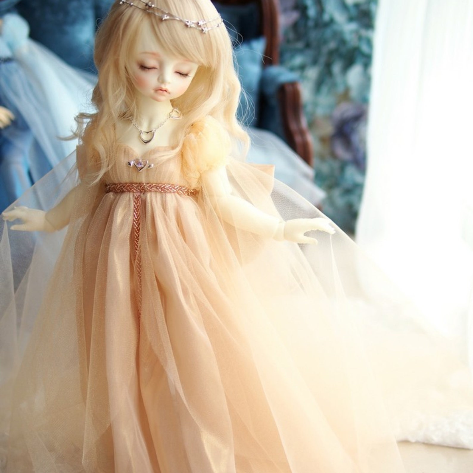 Blue White Beautiful Bjd Clothes Bjd Outfit 1/3 Bjd Girl Doll - Etsy