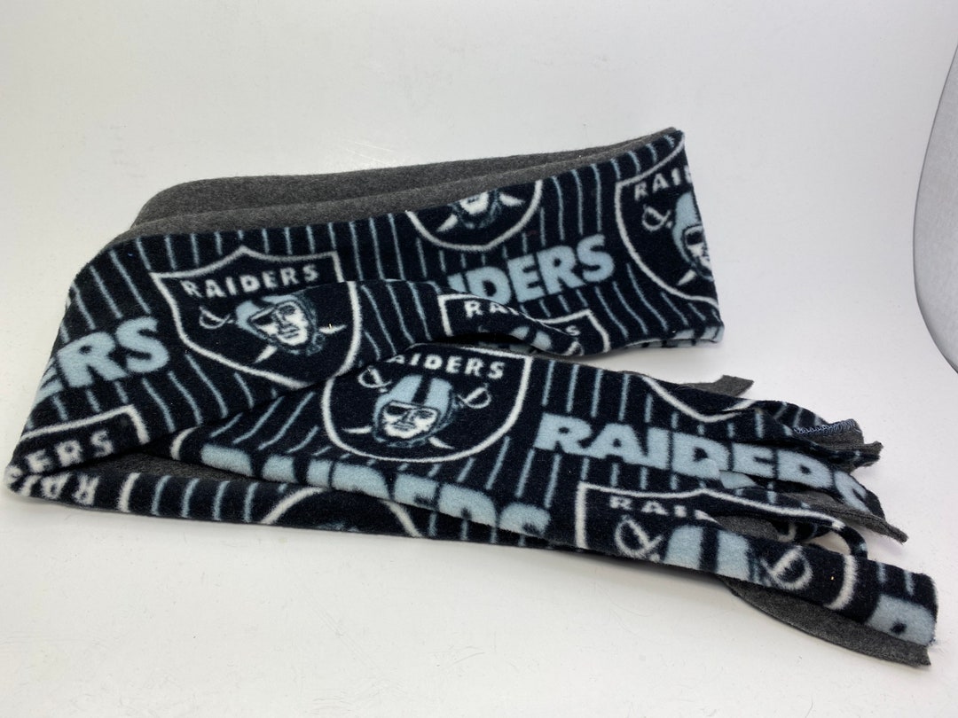 NFL Las Vegas Raiders 2 Layer Fleece Scarf With Fringed Ends - Etsy