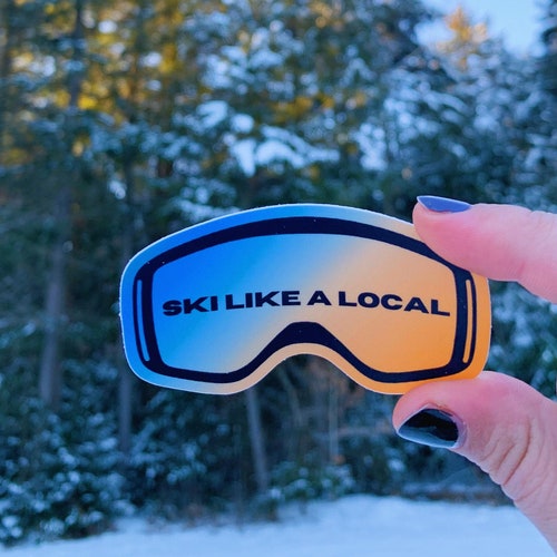 Ski Like a Girl Goggle Sticker Gift for Skiers or Mountain - Etsy