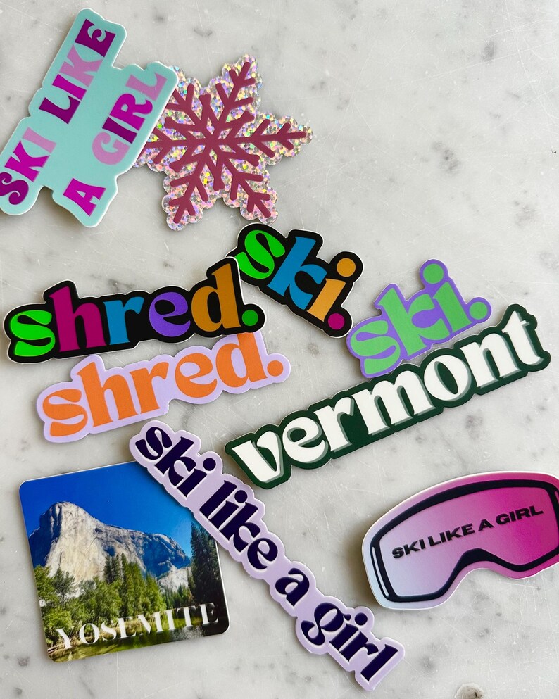 Shred Sticker: Ski, Snowboard, Surf, Mountain Bike Vinyl Decal - Etsy