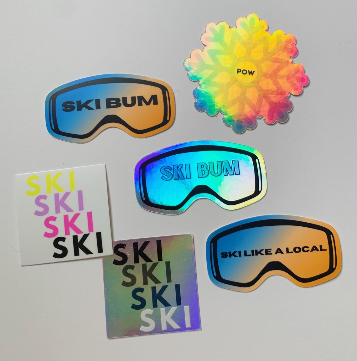 Ski Like a Girl Goggle Sticker Gift for Skiers or Mountain | Etsy
